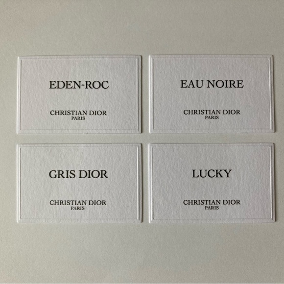 Dior | Party Supplies | 4 Dior Privee Promo Paper Card Christian Dior ...